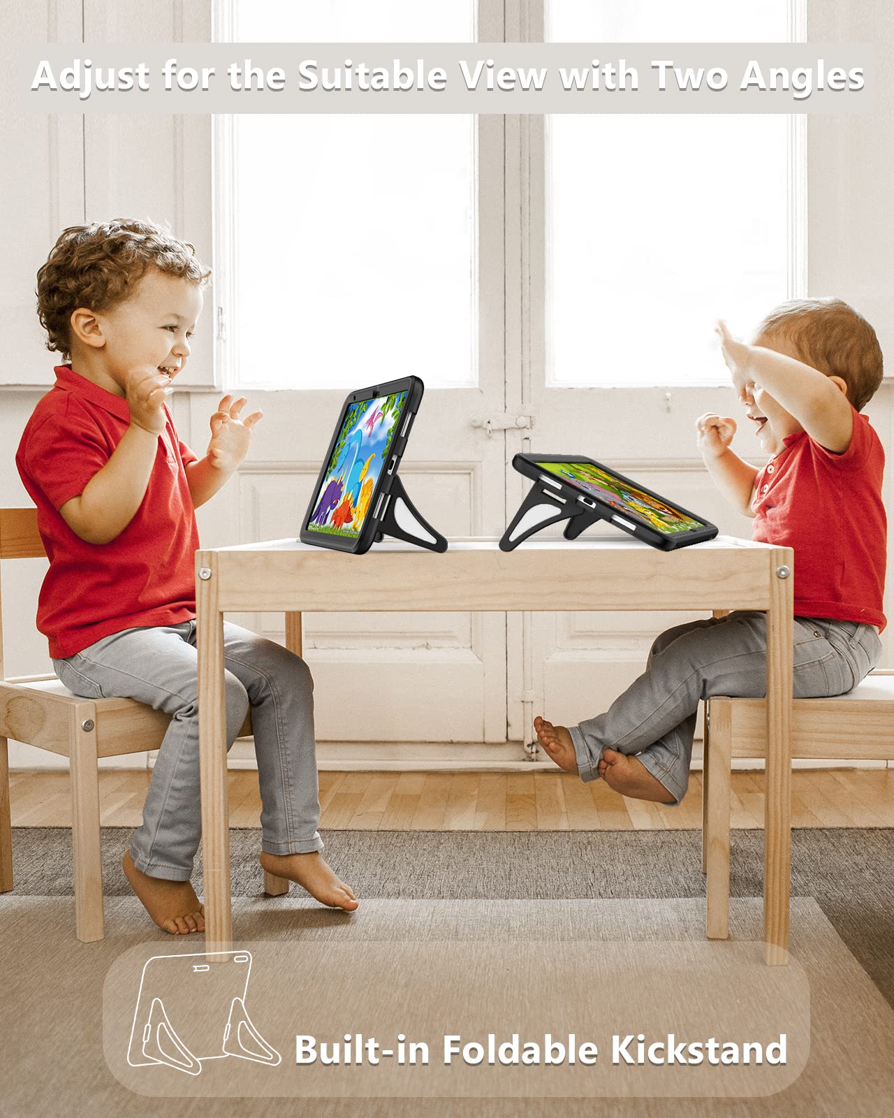 Scnioy iPad 10th Generation Case, iPad 10 Generation Case 2022, iPad 10th Generation Case for Kids with Adjustable Strap, Shockproof iPad 10th Generation Case 10.9 Inch 2022 with Pencil Holder & Stand