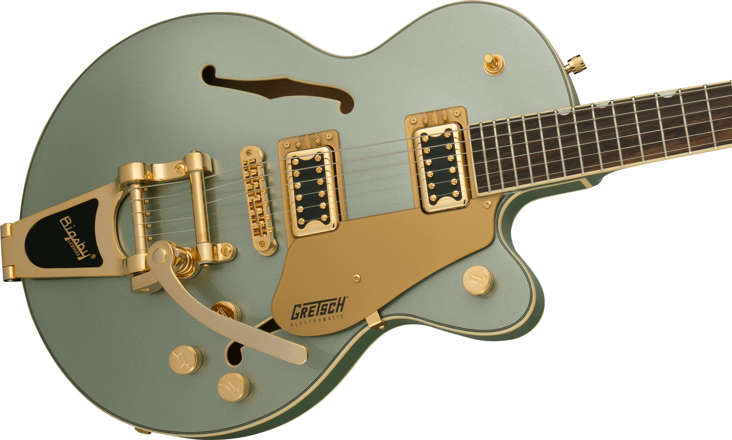 Gretsch G5655TG Electromatic Center Block Jr. Single-Cut Aspen Green w/Bigsby & Gold Hardware