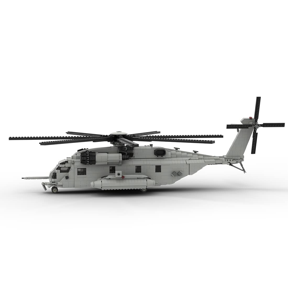 PHYNEDI Military CH-53E Helicopter Bricks Model, MOC Aircraft Plane Aeroplane Construction Collection Challenge Building Toy, MOC-127265 (2,099 Pieces)