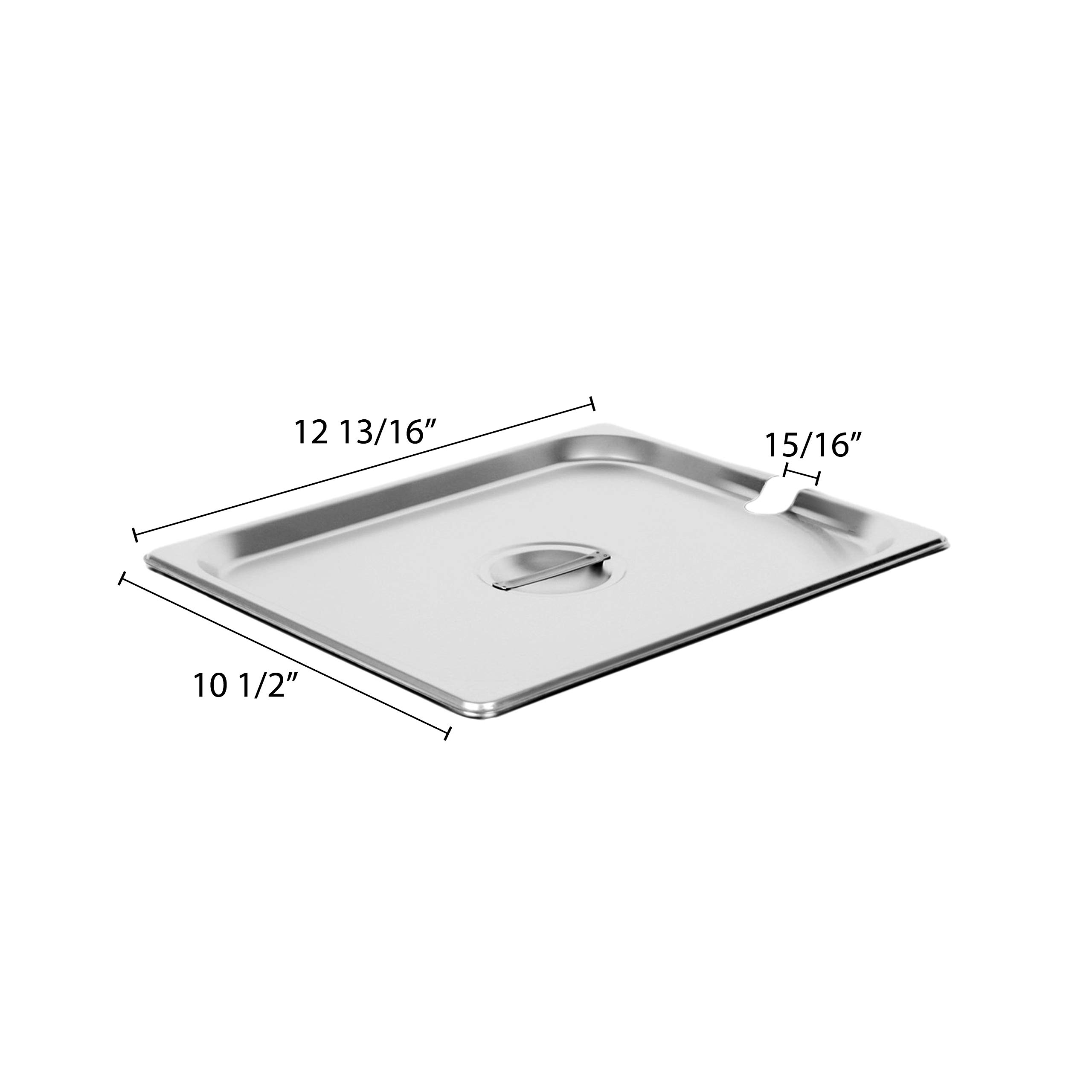 Thunder Group half size solid cover for steam pans, comes in each