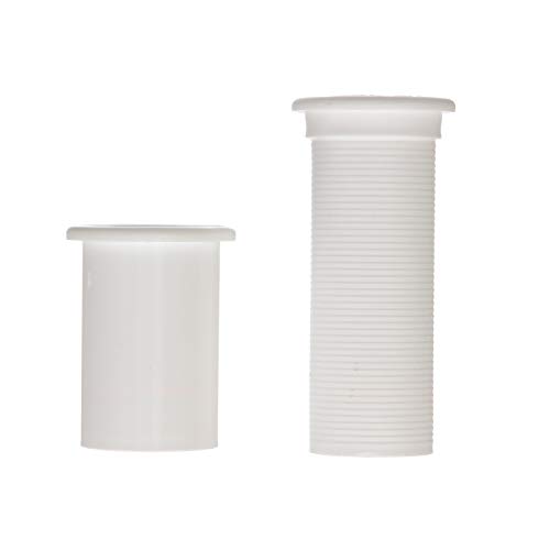 Seachoice Adjustable Splashwell Drain Tube, Fits 1-1/4 in. Opening, White Plastic