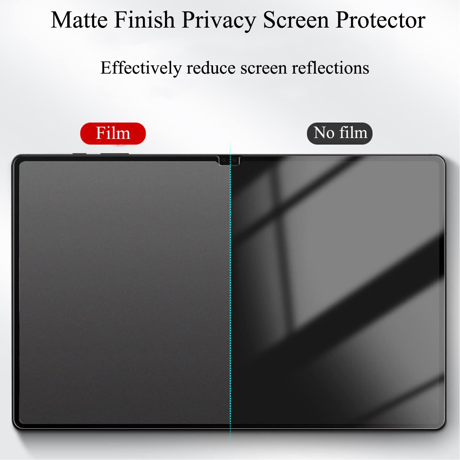 Privacy Screen Protector Suit for Samsung Galaxy Tab S10 Ultra/ Samsung Galaxy Tab S9 Ultra 2023 14.6 Inch/ Samsung Galaxy Tab S8 Ultra 5G 14.6 Inch 2022 , Matte Anti-peep Anti Glare Scratch Resistant Soft Screen Protector Film