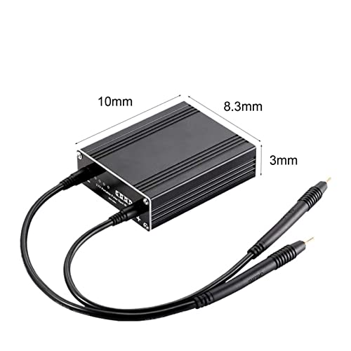 Plastic welder Handheld Spot Welder Portable Mini Spot Welder Aluminum Alloy Shell Portable Precision Spot Welder Universal 18650 Battery CNC machine (Color : Black)