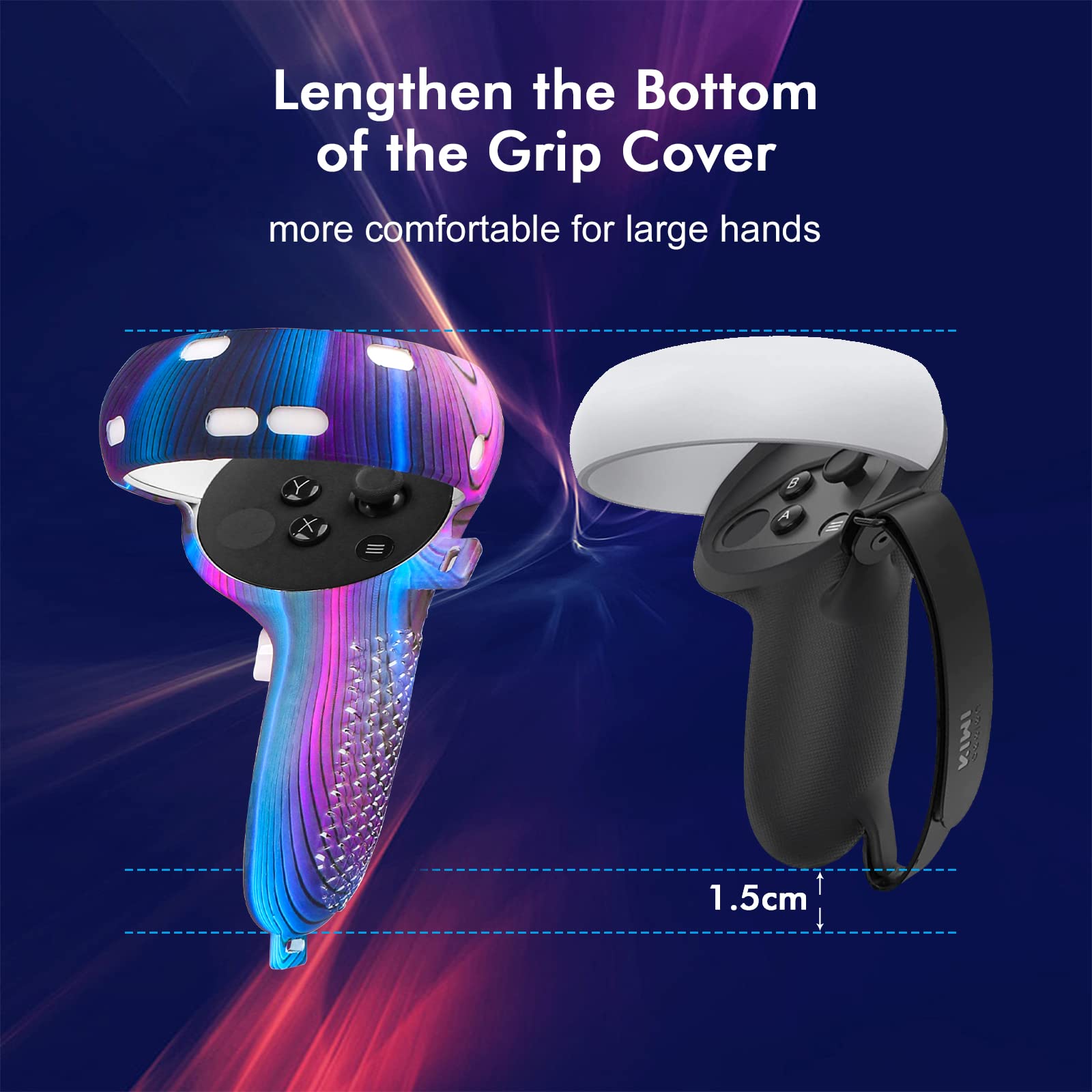 Head Strap for Oculus Quest 2, Adjustable Replacement for Elite Strap,Exclusive Designed Battery Pack Mount Bracket for Longer Game Time, Enhance Support and Reduce Pressure(Battery Pack not Included)