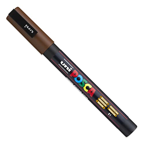 Uni POSCA - PC-3M Art Paint Markers - Set of 4 - In Plastic Wallet - Warm Neutrals Tones