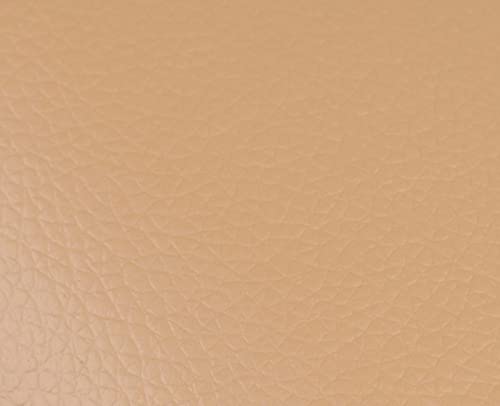 Sand 2 Yards 54" x 72" Soft Synthetic Vinyl Fabric Faux Leather Sheet 54" Wide by The Yard Auto Home Commercial Upholstery Projects Cushion, Seat & Table Pads, Hair Decors(Plus Free Extra 6โ)