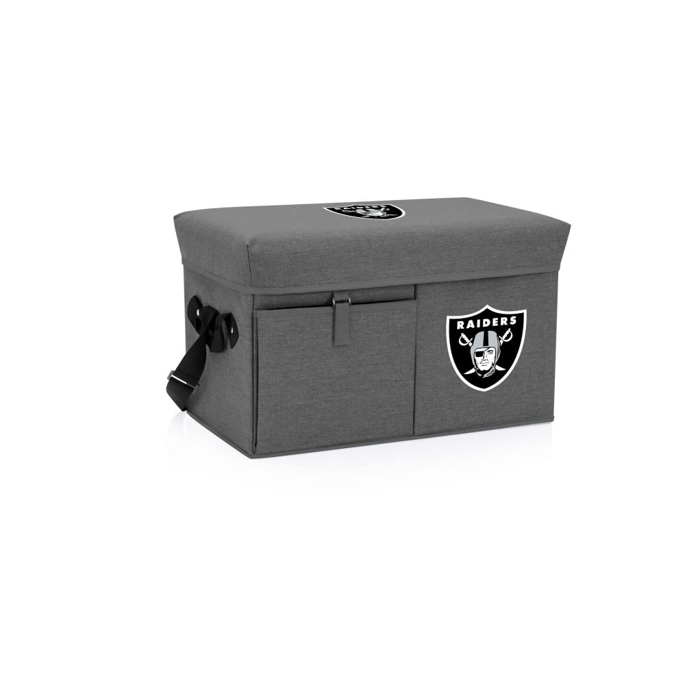 Gray Las Vegas Raiders Ottoman Cooler & Seat