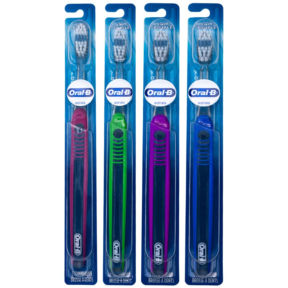 Oral-B Indicator Flat Trim Toothbrush, 30 Soft, (Colors Vary) - 1 Count