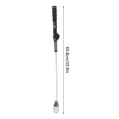 MIWEITOO Stainless Steel Golf Swing Training Grip Trainer Pole Bar Correct Posture Weight Adjustable Golf Swing Trainer Aid for Indoor Practice Chipping Hitting Golf Accessories