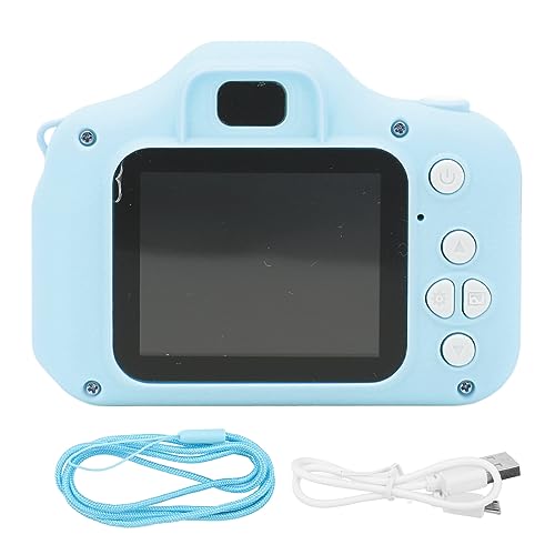 Kids Camera 2.4 Inch IPS Screen 40MP Kids Camera Clear Image with Microphone for Selfie (Sea Blue)