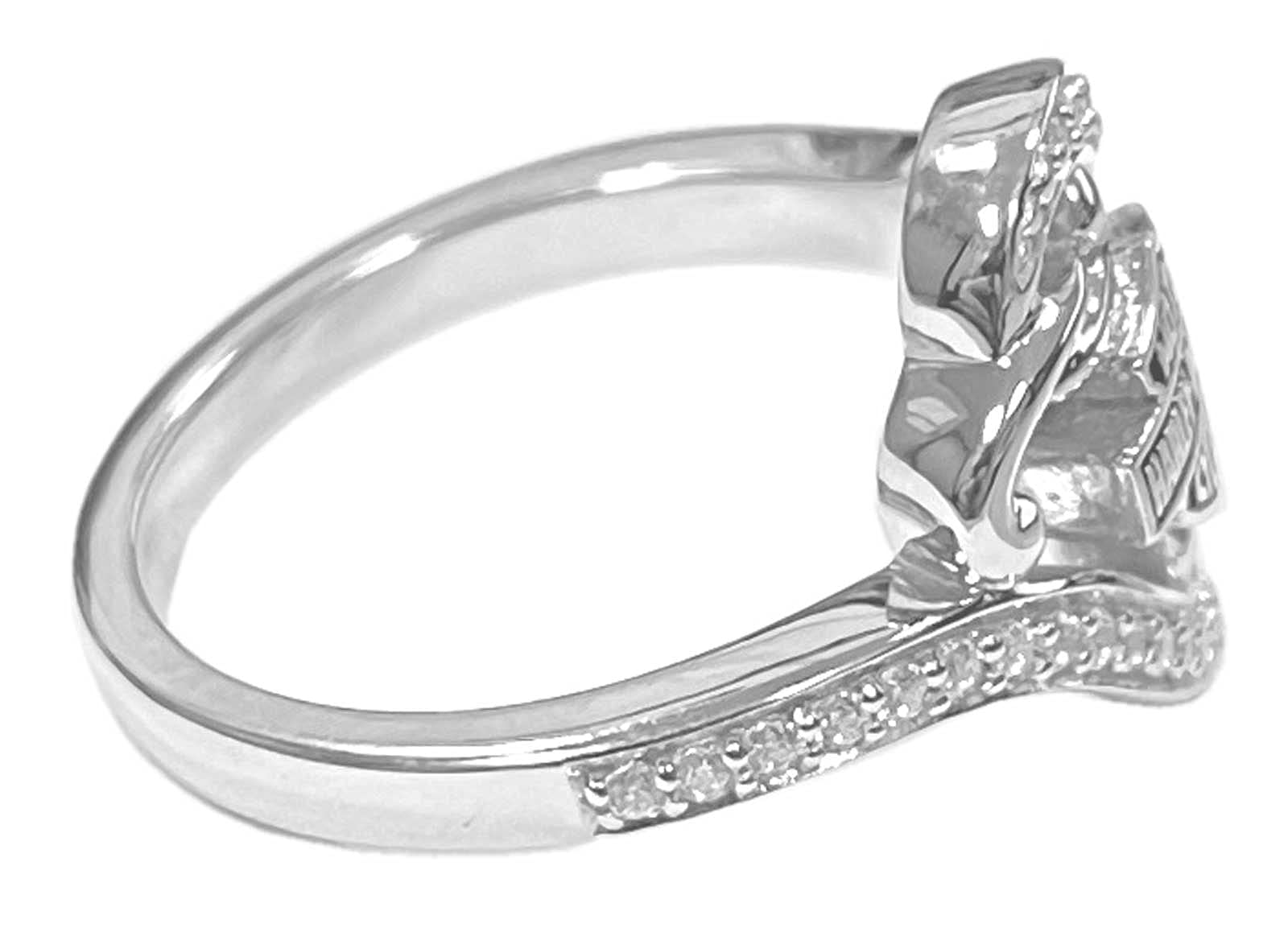 Harley-Davidson Women's Bling Filigree Bar & Shield Ring, Silver HDR0473 (6)