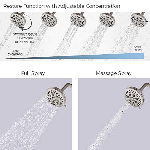Pfister 8P8-WS2-JDSGS Jaida 1-Handle Tub & Shower Faucet with Adjustable Spray Width In Spot Defense Brushed Nickel