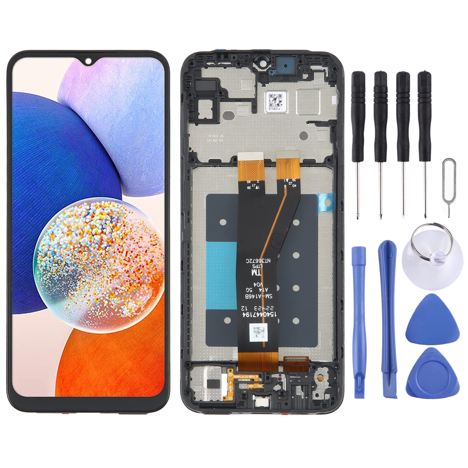 PLS LCD Screen for Samsung Galaxy A14 5G SM-A146B Digitizer Full Assembly with Frame