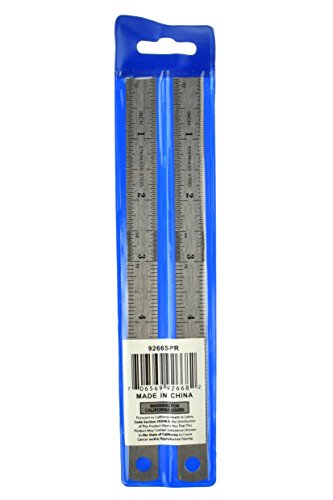 SE 6” Double-Sided Rulers in Both SAE/Metric (2-Pack) - 9266SRP