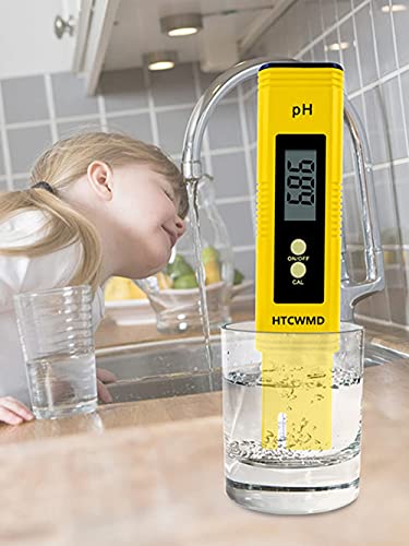PH Meter, Digital PH Tester Portable Water Quality Tester with 0-14 PH Measurement Range,Pool,Aquarium, Wine, Hydroponic