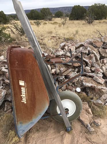 Rocky Mountain Goods Flat Free Wheelbarrow Wheel 16" - 500 lbs. Load Rating - for 6 & 8 Cubic ft. wheelbarrows Including Jackson, True Temper, Ames, Ace - 5/8" axle