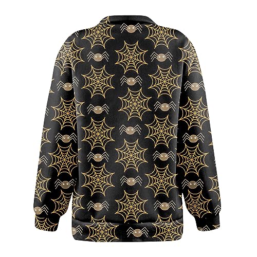 Sweaters for Women Oversized Sweatshirt for Women Long Sleeve Workout Tops for Women 1/4 Zip Sweatshirt Women Generic Oversized Long Sleeve Pullover Casual Tops Printed Sweater Y2k Shirts Loose Blouse
