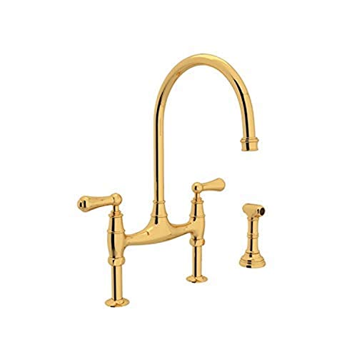 ROHL U.4719L-EG-2 Kitchen FAUCETS, 3.75 x 26.50 x 17.00 inches, English Gold