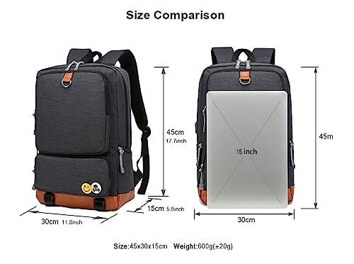 UMocan Student Graphic Bookbag Anime Laptop Bag-Large Capacity Knapsack with USB Charge Port for Teen