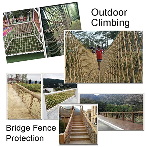 Safety Net Balcony Protection Safety net, Stair Railing net, Ceiling Decoration net, Scenic Fence net, Outdoor Expansion Climbing net, Hand-Woven Hemp Rope net Protective Safety Ro