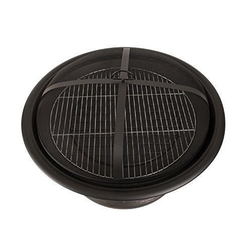 Pleasant Hearth OFW717RC Palmetto Fire Pit with Cooking Grid