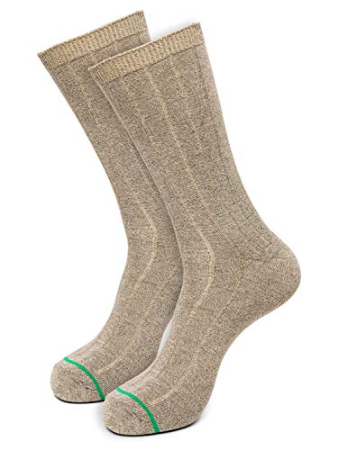 Insect Shield Lightweight and Comfy Traveler Sock with Built-In Bug Repellent, Khaki, Large (Pack of 2)