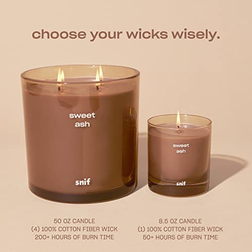 Snif Sweet Ash Scented Candle, 50oz