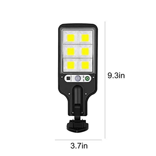 Solar Street Light, Ip65 Waterproof Outdoor Solar Powered Lights Dusk to Da-Wn with Motion Sensor Led Security Flo-Od Light for Parking Lot, Remote Control,Durable & Waterproof