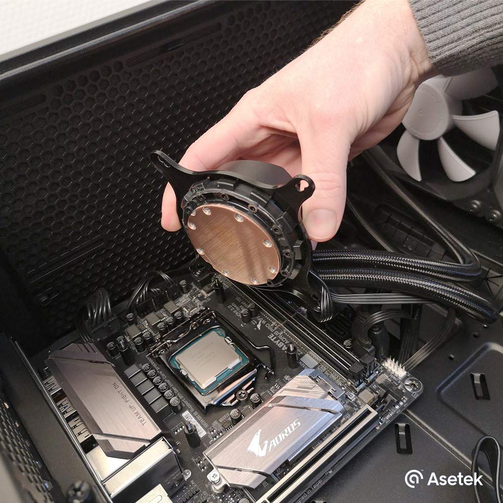 Premium AMD AM4/AM5 Retention Kit for Asetek-Based Liquid Coolers – Premium Kit with Sleek Finish Plus Easy Installation