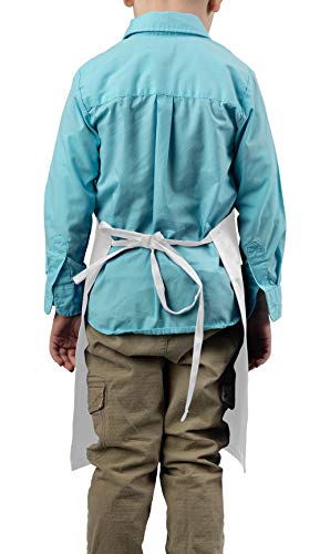 KNG Kids Cooking Apron for Girls and Boys β Small, White