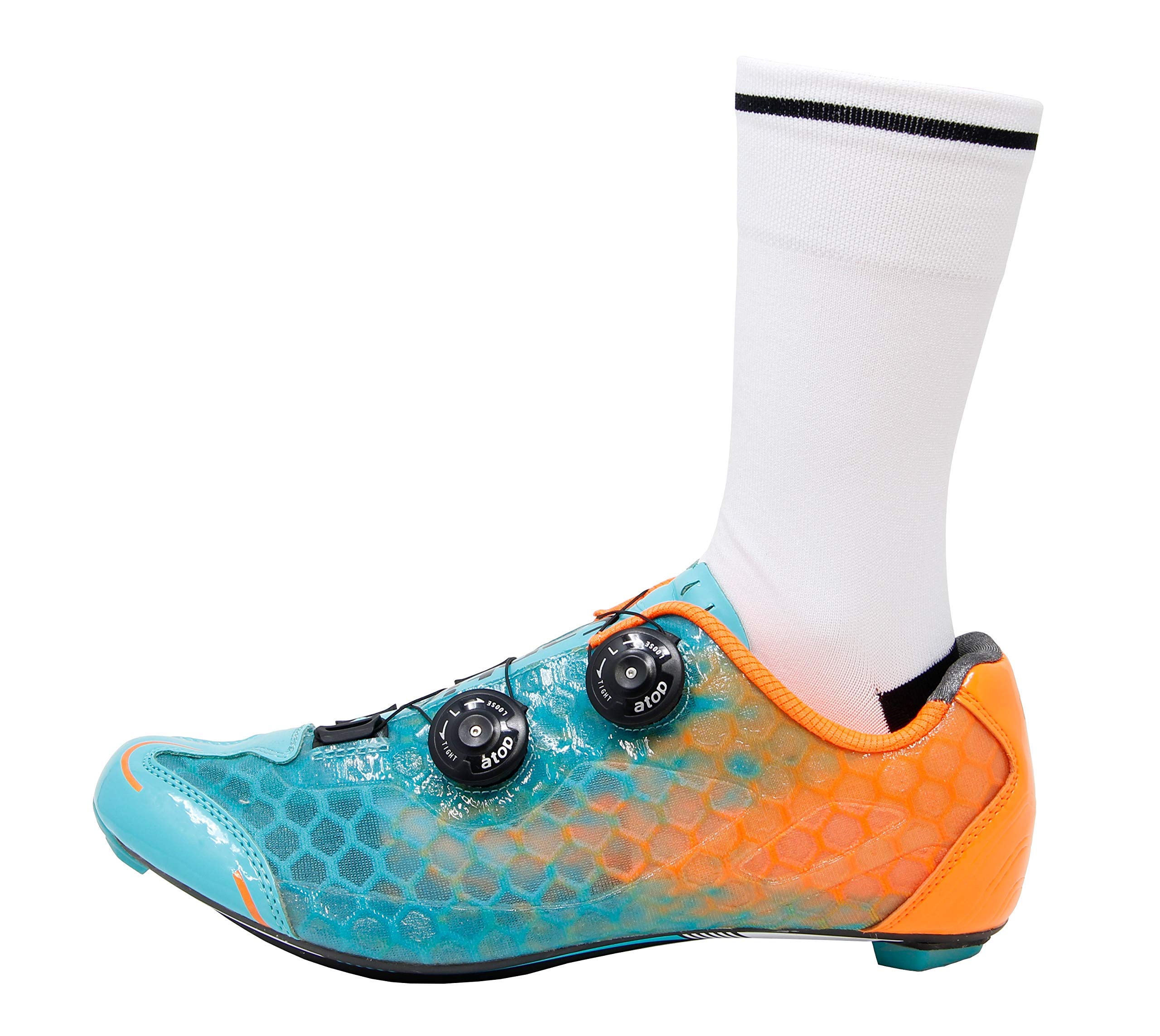 HeartsBio Training Cycling Sports Socks : white | free size | Socks built for cycling, workouts, and everyday wear. All Day Support | Firm Compression, Fast Dry, Responsive Feel