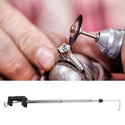 Rotary Tool Hold Hanger Stand Clamp, Telescopic Electric Mill Soft Shaft Bracket Round Grinder Holder Rotatory Grinder Mini Drill Holder Shaft Hanger Stand Rotatory Tool Accessories