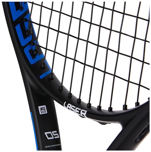 HEAD Graphene Laser Oversize Pre-Strung Tennis Racquet with Large Sweetspot and Power, Black/Blue