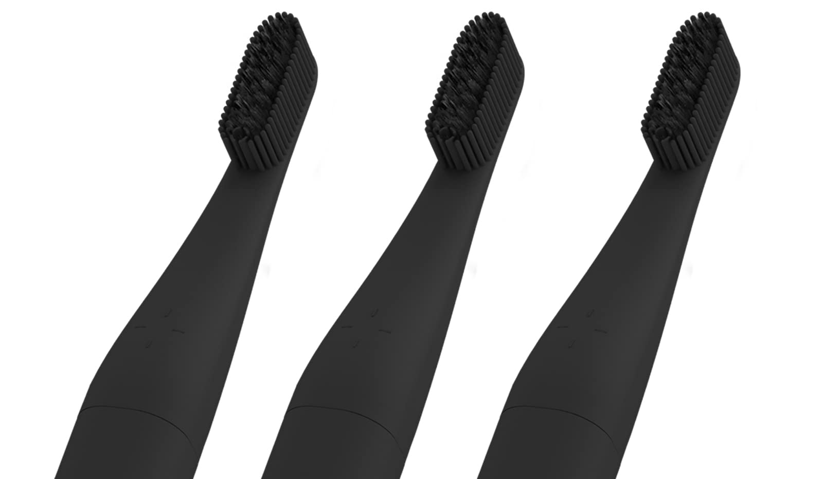 NEST Replacement Toothbrush Heads with Nylon Bristles, 3 Count, Black - Compatible with NEST Self-Dispensing/Self-Cleaning Adult Toothbrush