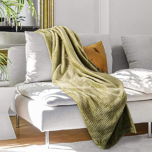 Tronssien Fleece Throw Blankets Super Soft Flannel Cozy Blankets Washable Lightweight Fuzzy Blanket for Couch Sofa Bed Office Throw Size Warm Plush Blankets for All Season (50'x 60')