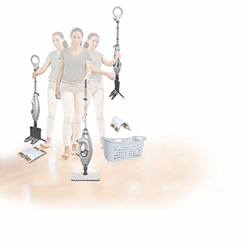 Shark S3973D Lift-Away 2-in-1 Pro Steam Pocket Mop with Removable Handheld Steamer for Hard Floors, Above-Floors & Garment Steaming, 3 Modes with Steam Blaster, Intelli-Mop Head, Dirt Grip Pads, White