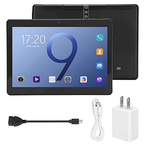 Qinlorgo HD Display Tablet, 10 Inch Dual SIM Tablet, 3GB RAM, 32GB ROM, Dual Speakers for Work (US Plug) (RTLRigrek0xawu-13)