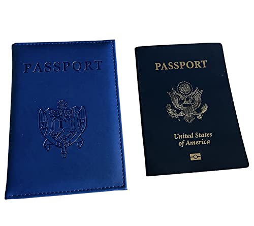 Sigma 1922 Gamma Rho Blue Passport Cover Holder Vegan Leather