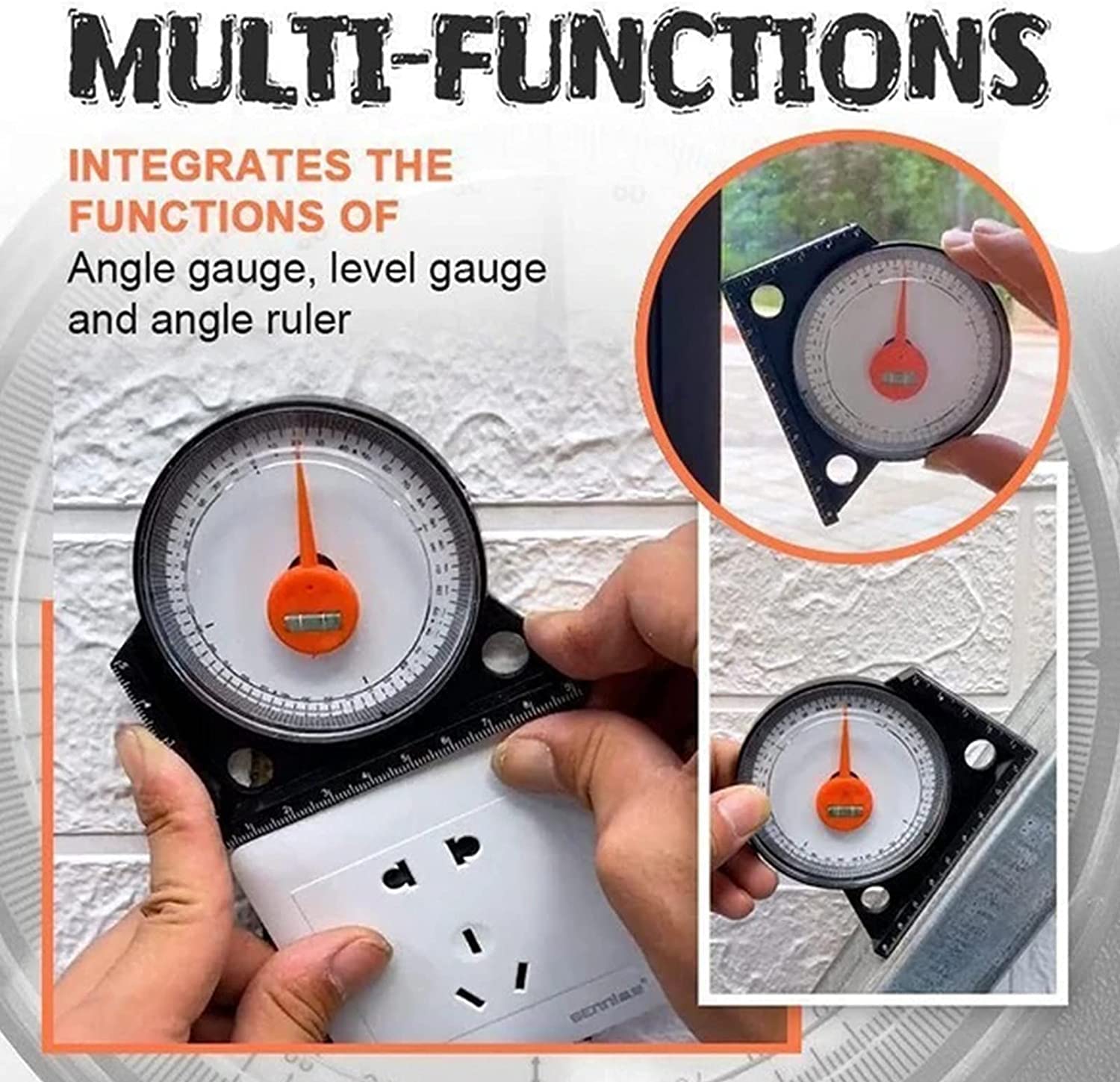 Magnetic Base Angle Finder Measure Spirit Level Gauge Roofer Builders Plumbers Magnetic Angle Level Finder Magnetic Angle Level Finder Level Angle Meter