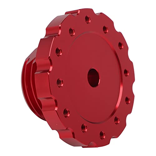 Naroote Sim Racing Gaming Steering Wheel Adapter, Gaming Steering Wheel Adapter CNC Machined Professional for Game Accessories (Red)