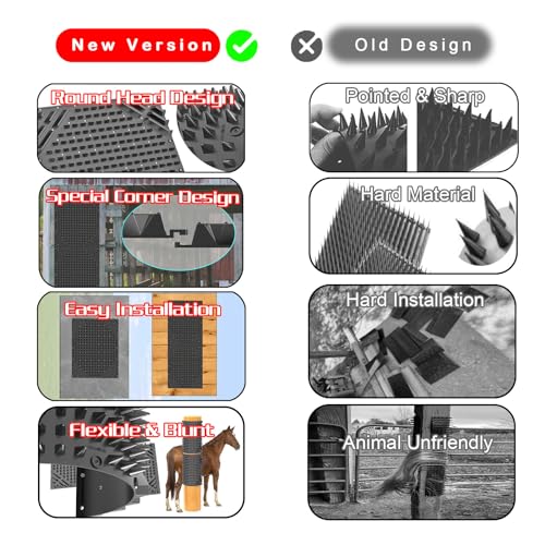 Sovipal Upgraded Equine & Bovine Massage Brush Kit - Soft Touch Itchin Post Pad- Animal Scratchers for Safe and Satisfying Itch Relief with Hoof Pick- 2Pieces