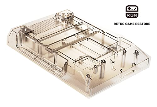 Retro Game Restore 432459-5 Top Shell for FC, Clear, Replacement Top Shell for FC Bodies