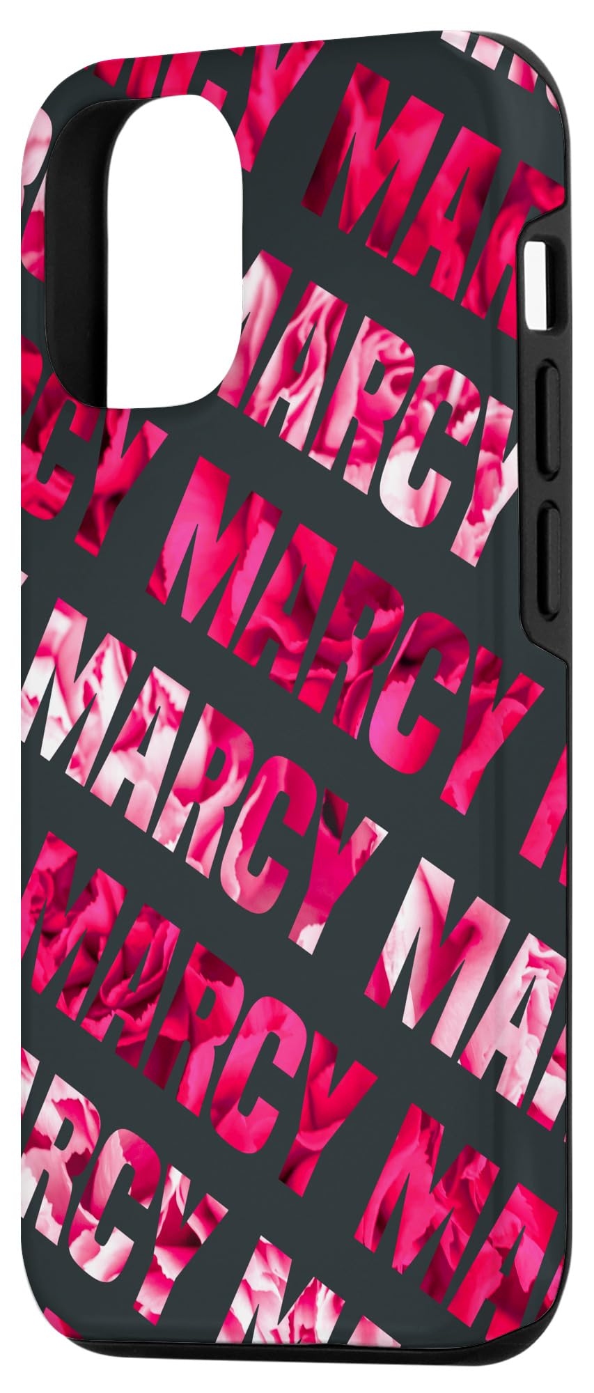 iPhone 12/12 Pro Custom Marcy Phone Cover Pink Red Gray Personalized Case