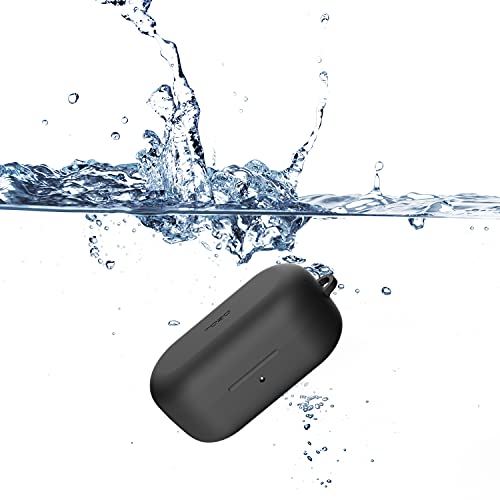TOZO T12 2022 Wireless Earbuds Bluetooth 5.3 Headphones Black & TOZO T12 Protective Silicone Case Shockproof Soft Skin Cover Black