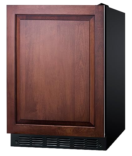Summit CT66BK2SSIFADA 24β Wide ADA Under Counter Refrigerator-Freezer 4.9 cu.ft. with Panel-Ready Door (Panel Not Included) Automatic Defrost Operation, Black Interior (Panel Ready-ADA-RHD)