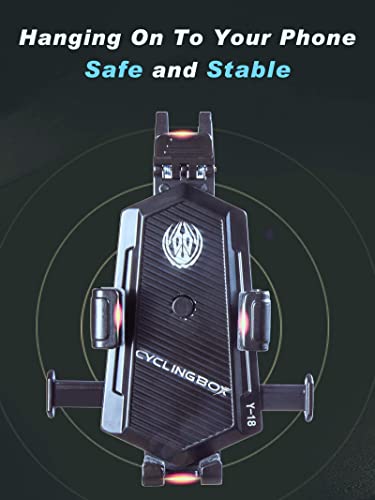 ZIDIYORUO UTV Phone Mount for 1.75"-2" Roll Cage | Aluminium Alloy Holder for Polaris RZR Can Am | Compatible with 4.7"-6.8" Smart Devices | Secure Attachment to UTV/SXS Roll Bar.