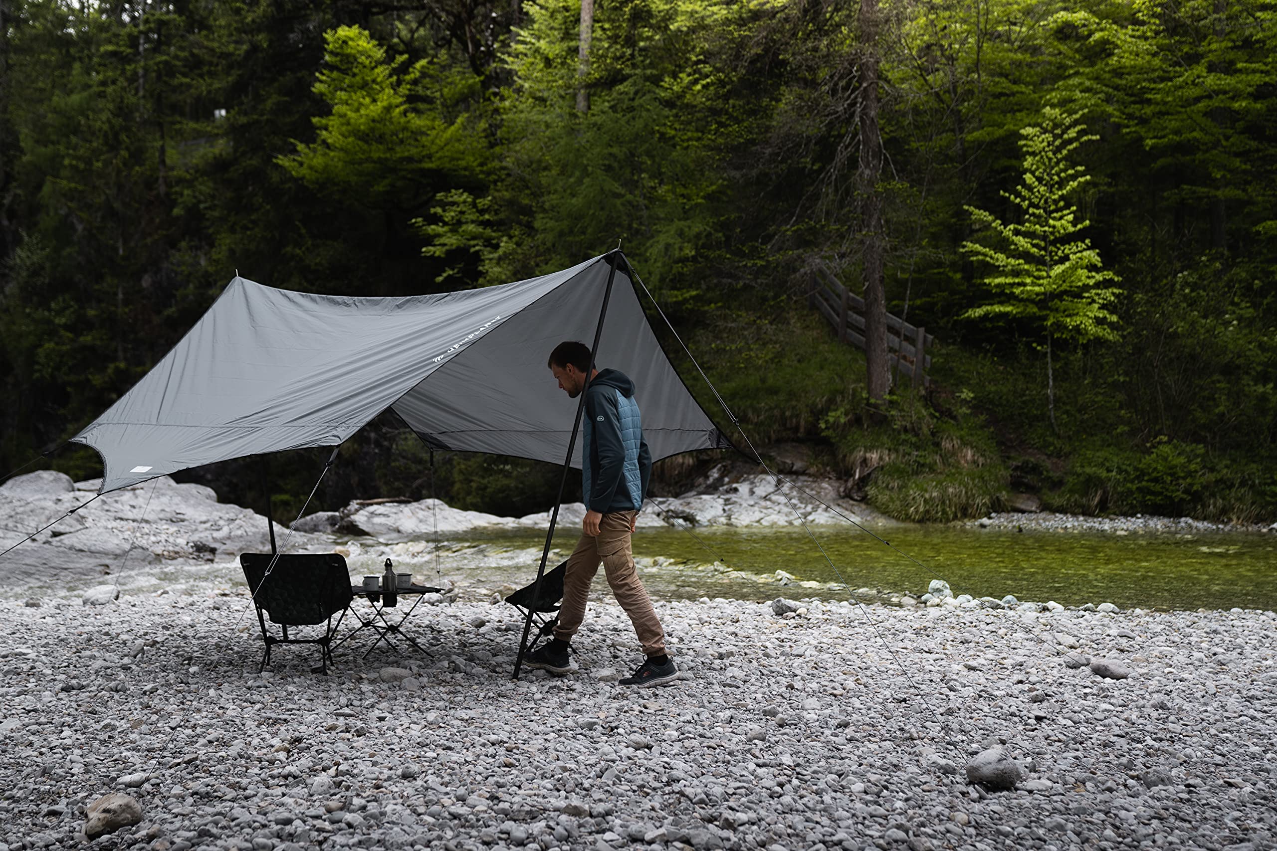 HEIMPLANET Original | Dawn Tarp XL | Waterproof Tent Tarp with 5000 mm Water Column | Supports 1% for The Planet (Grey)