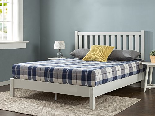 Zinus Wen Wood Deluxe Platform Bed Frame, Full & 8 Inch Foam and Spring Mattress/CertiPUR-US Certified Foams/Mattress-in-a-Box, Full