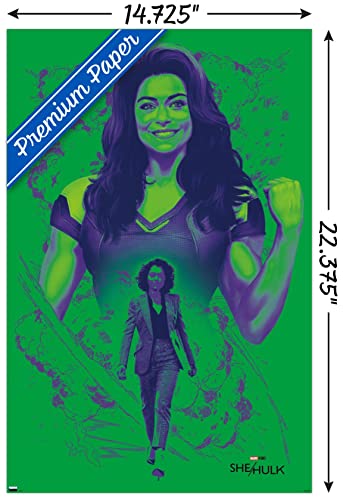 Trends International Marvel She-Hulk: Attorney At Law - Pose Wall Poster, 14.725" x 22.375", Premium Unframed Version