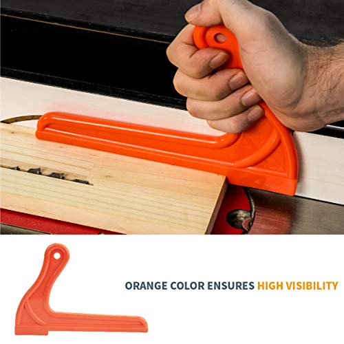 POWERTEC 71009 Push Block and Push Stick Set for Table Saws, Router Tables, Band Saws & Jointers, Dual Ergonomic Handles w/Max Grip, Hand Protection for Woodworking, Safety for Woodworkers – 5 Pack